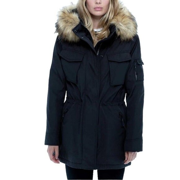 S13 | Jackets & Coats | S3 New York Womans Sz Large Black Anorak ...